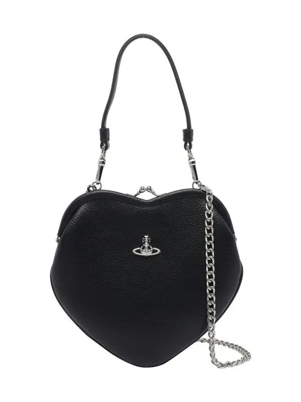 VIVIENNE WESTWOOD Belle Heart Frame Bag - Black