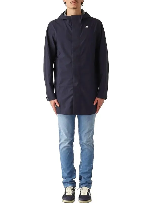 K-WAY Jacko Technical Fabric Windbreaker - Navy