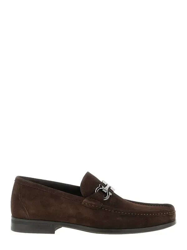 FERRAGAMO Horsebit Loafers - Brown