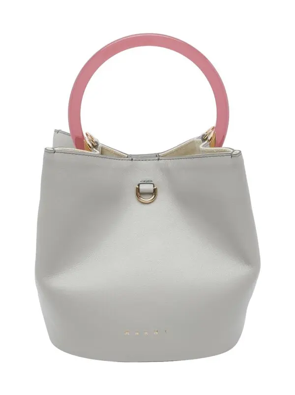 Marni Bucket Bag With Hoop Handle - Grey