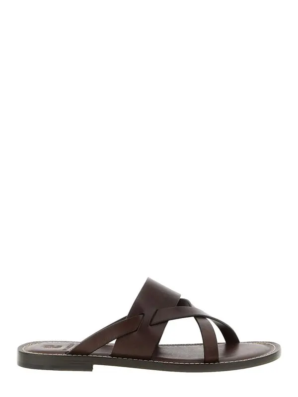 Brunello Cucinelli Strappy Sandals - Brown
