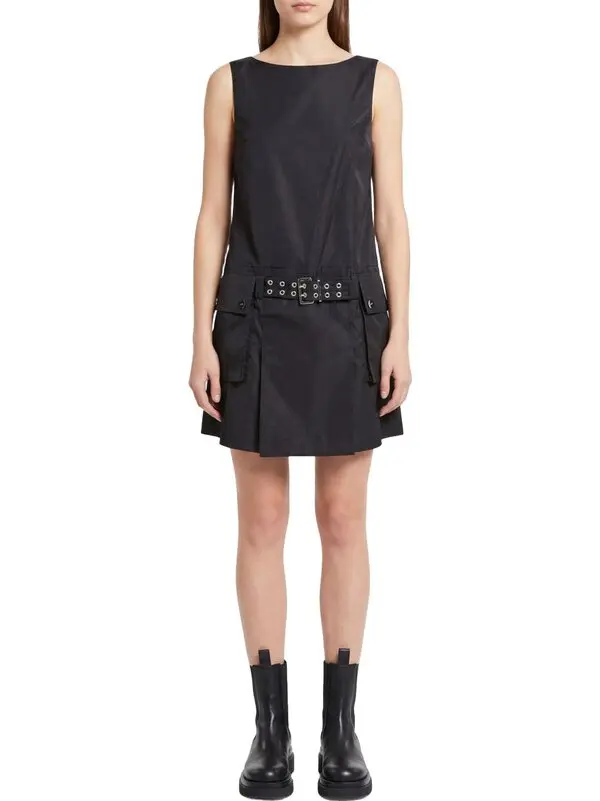 GANNI Sleeveless Mini Dress - Black