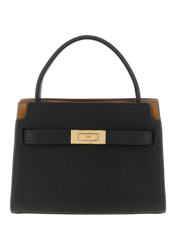 Tory Burch Lee Radziwill Mini Leather Bag - Black