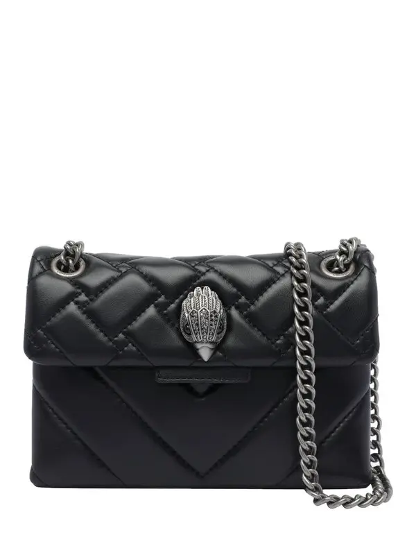 Kurt Geiger Kensington Quilted Calfskin Shoulder Bag - Black