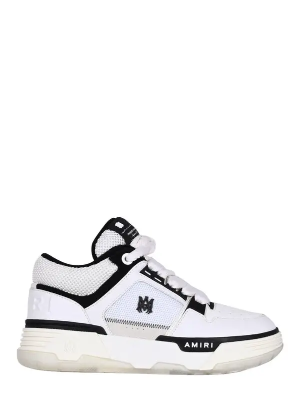 Amiri Ma-1 High-top Trainers In Leather And Mesh - Black