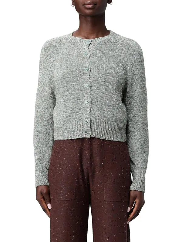 KANGRA Cotton Blend Cardigan - Mint