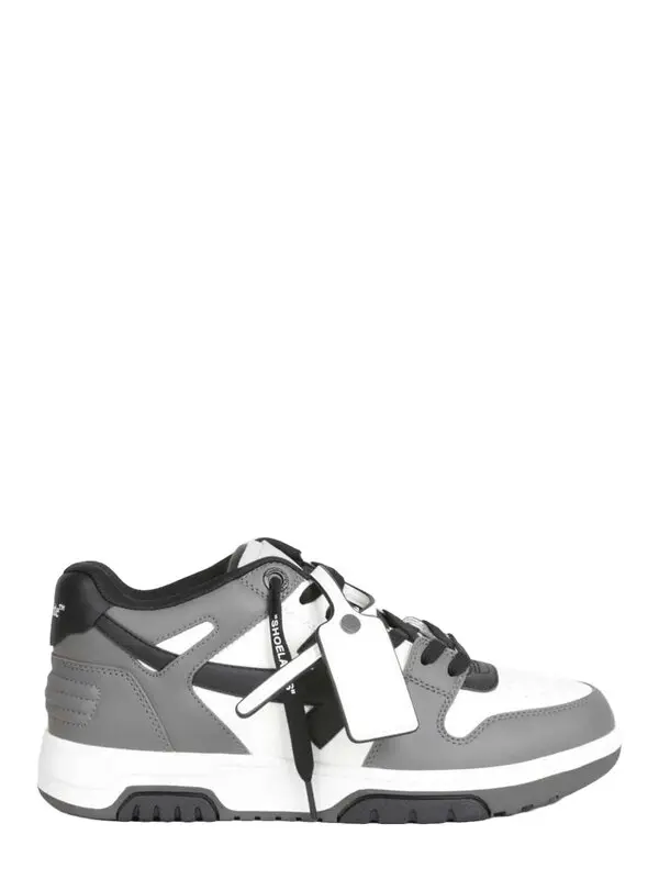 Off-White Out Of Office" Bi-smooth Leather Low Top Sneakers - Grey