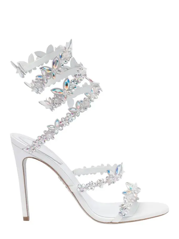Rene Caovilla Heeled Sandal - Silver