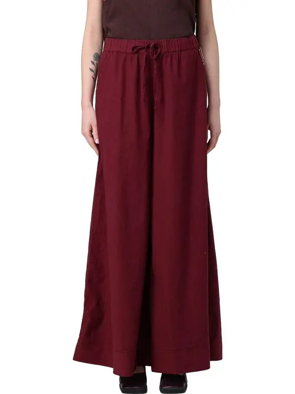 MASON'S Wide Leg Trousers - Burgundy