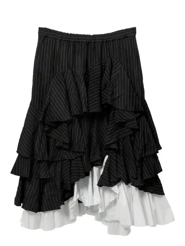 Comme Des Garçons Asymmetric Midi Skirt - Black