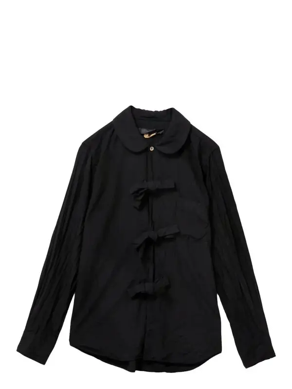 Comme Des Garçons Peter Pan Collar Shirt - Black