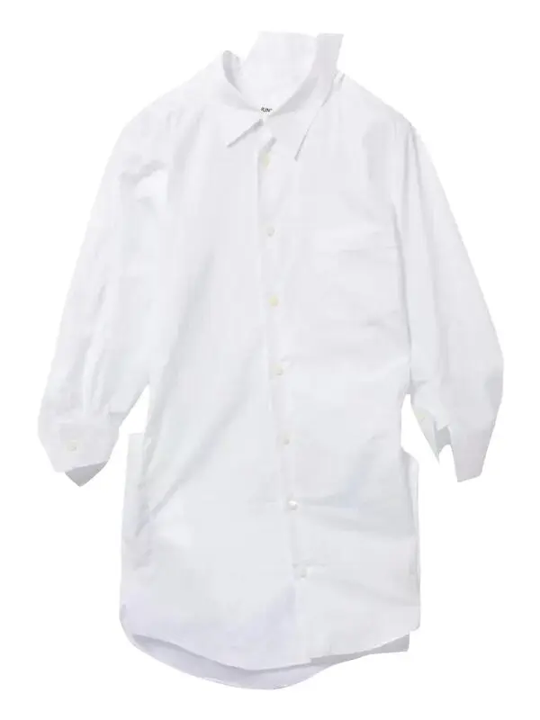 Junya Watanabe 3/4-sleeve Buttoned Shirt - White