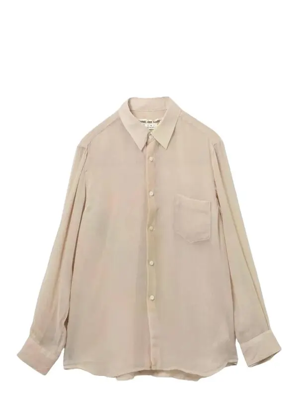 Comme Des Garçons Pocket Collared Shirt - Neutrals