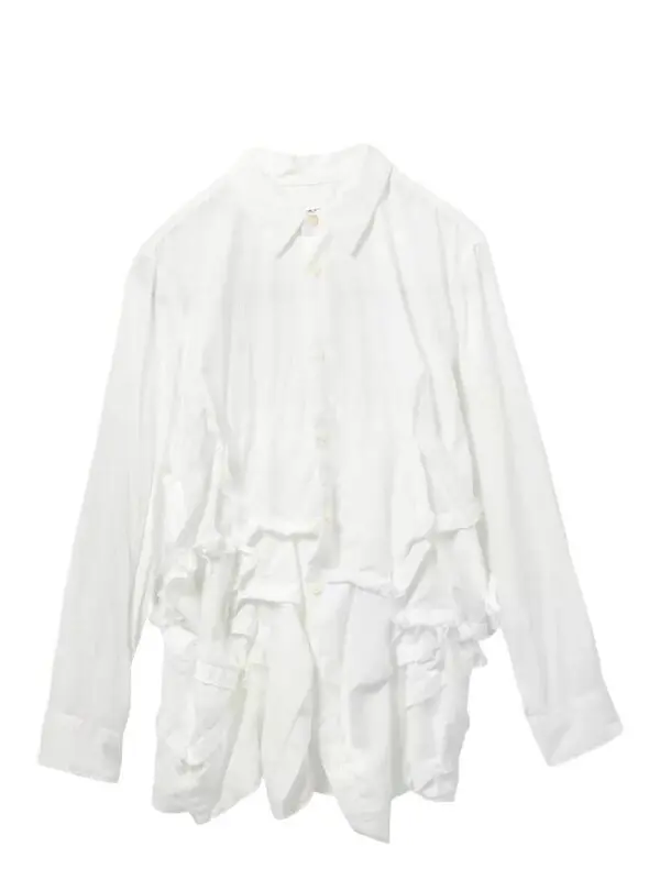 Comme Des Garçons Ruffled Shirt - White