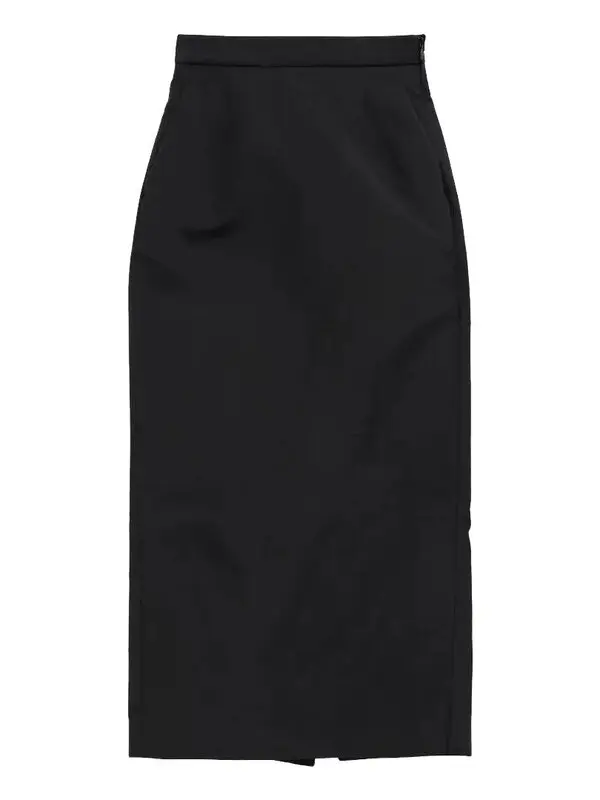 WILLY CHAVARRIA Back Slit Skirt - Black