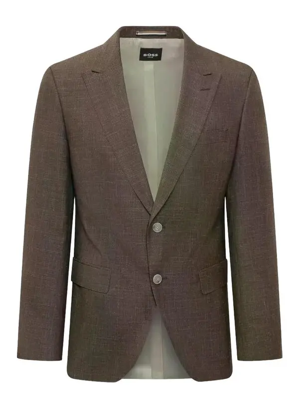 BOSS Peak Lapel Blazer - Brown