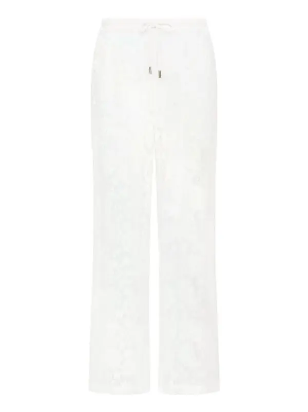 The Upside Lace Drawstring Trousers - White