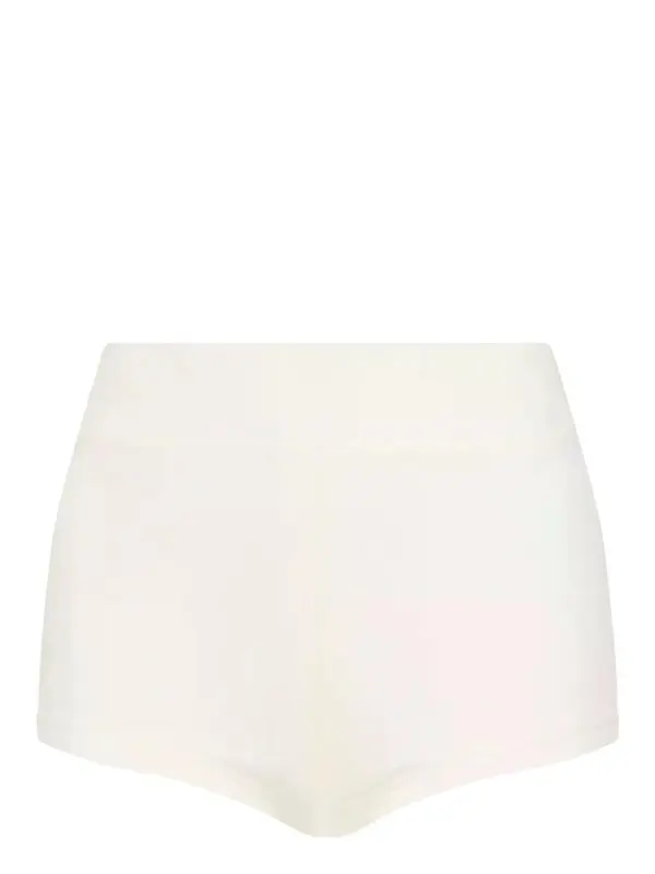 The Upside Ribbed High-rise Shorts - White