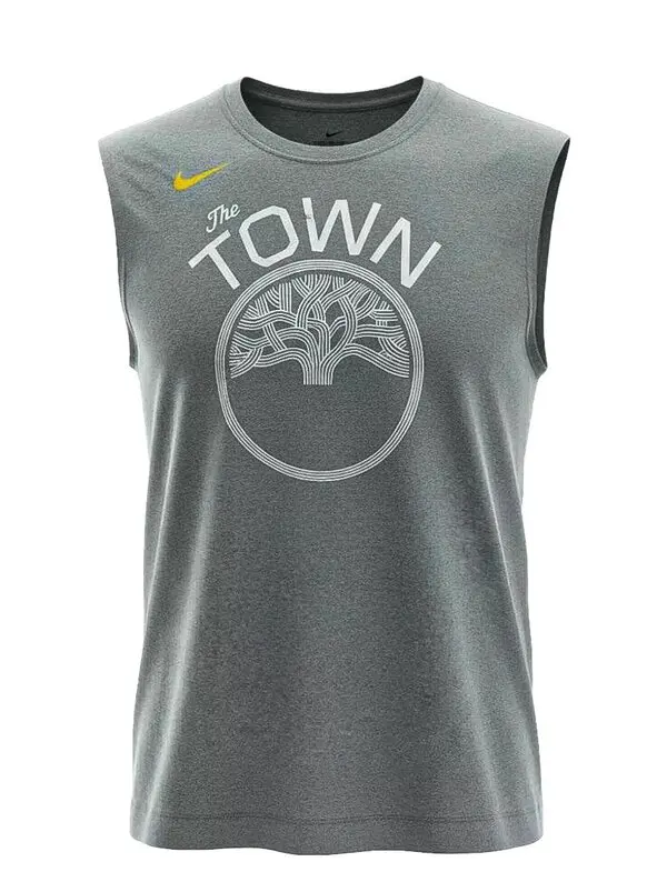 Nike Golden State Warriors Graphic Print Tank Top - Grey