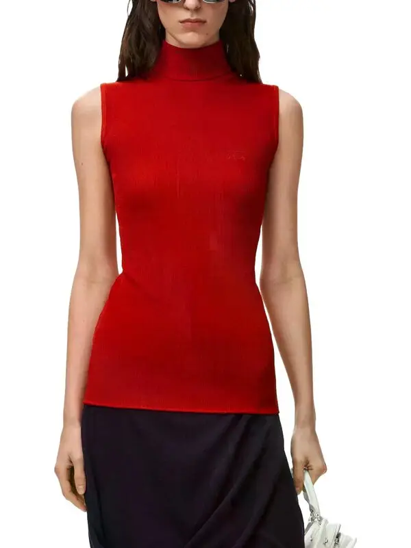 Loewe High-neck Sleeveless Top - Red