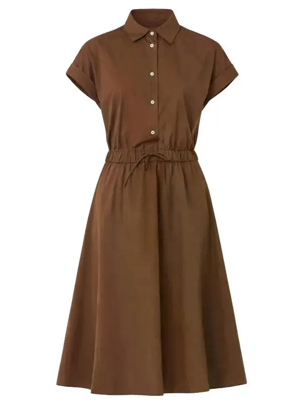 Officine Générale Anae Drawstring Dress - Brown