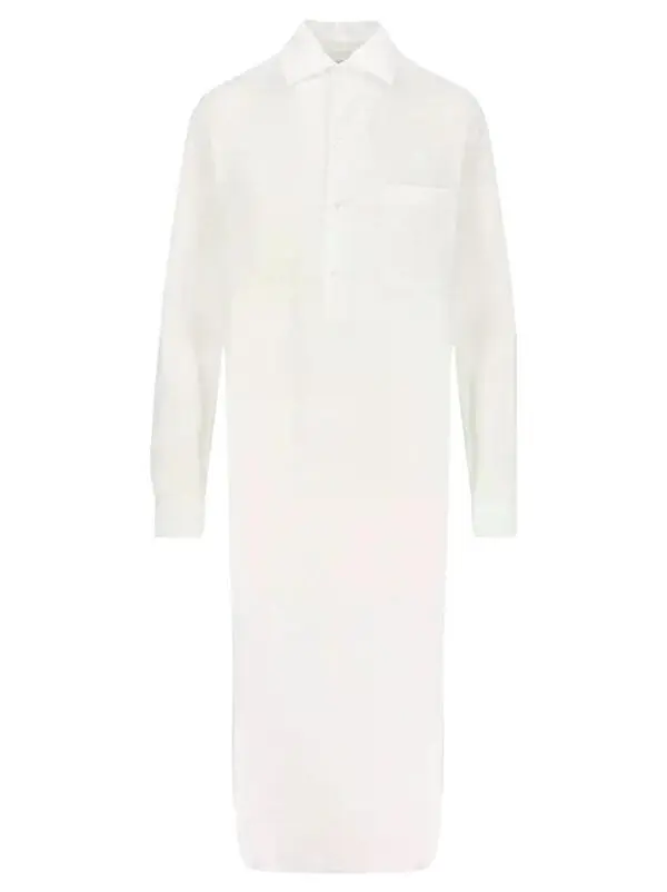 Loro Piana Patch-pocket Midi Dress - White