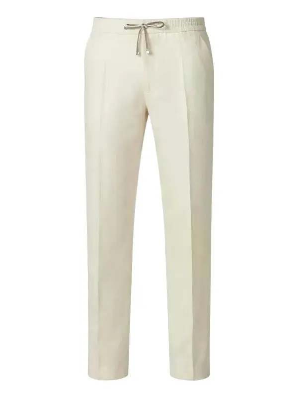 BRETT JOHNSON Drawstring Trousers - Neutrals