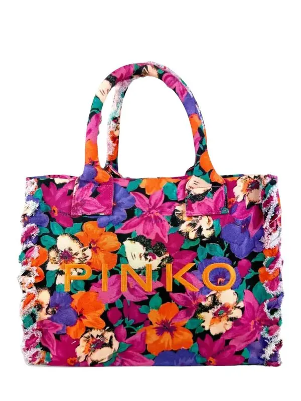 Pinko Floral Shopper Bag - Pink