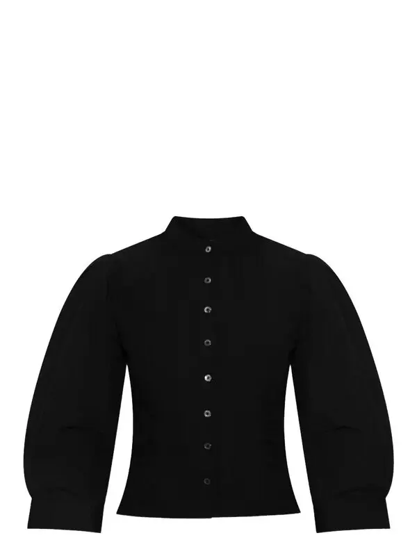 ALLSAINTS Maud Puff-sleeve Top - Black