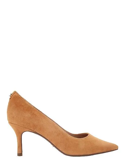 Carvela Pompeii Heeled Suede Courts - Camel