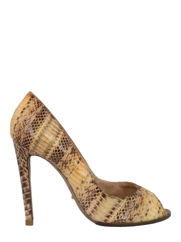 SERGIO ROSSI Peeptoe Pumps - Neutrals