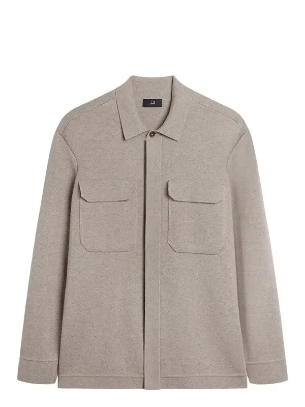 Dunhill Cotton-cashmere Shacket - Neutral