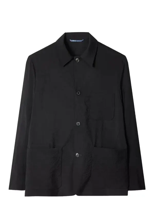 Paul Smith Wool Button Jacket - Black