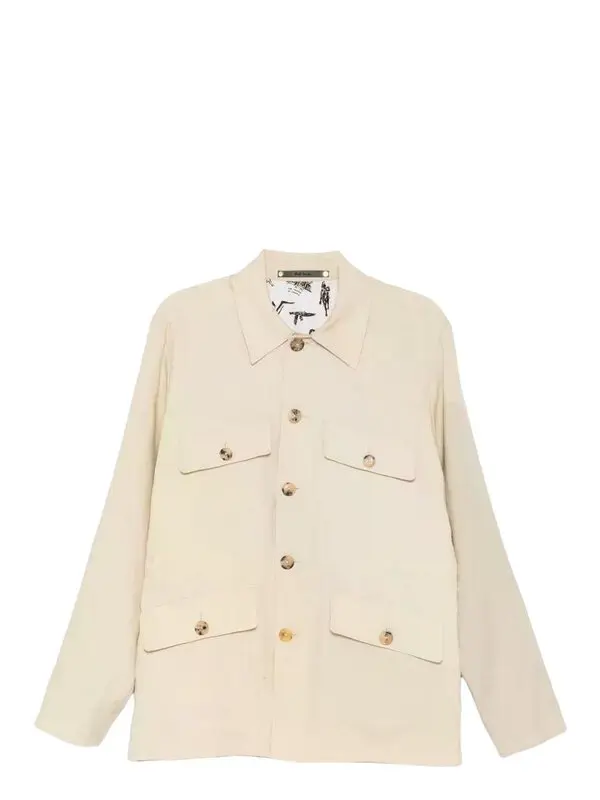 Paul Smith Button Flap Jacket - Neutrals