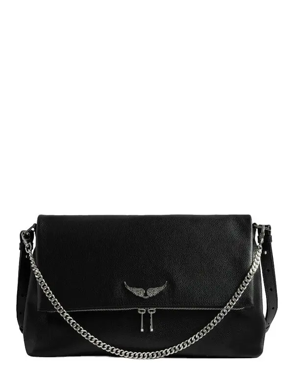 Zadig&Voltaire Rocky Xl Leather Bag - Black