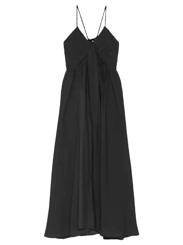 ELEH Spaghetti-strap Maxi Dress - Black