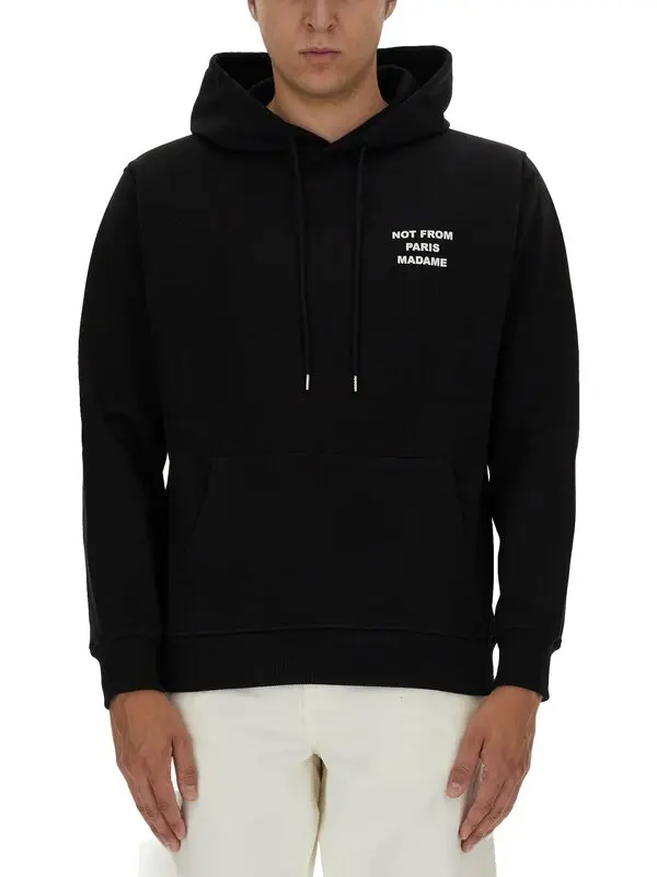 Drole De Monsieur Slogan Sweatshirt - Black