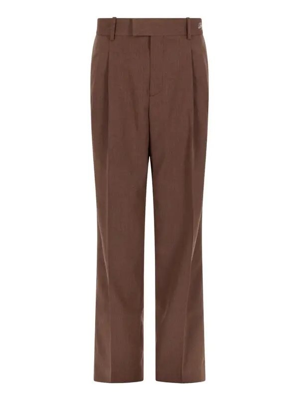 Drole De Monsieur Golfeur Chevrons Pants - Brown