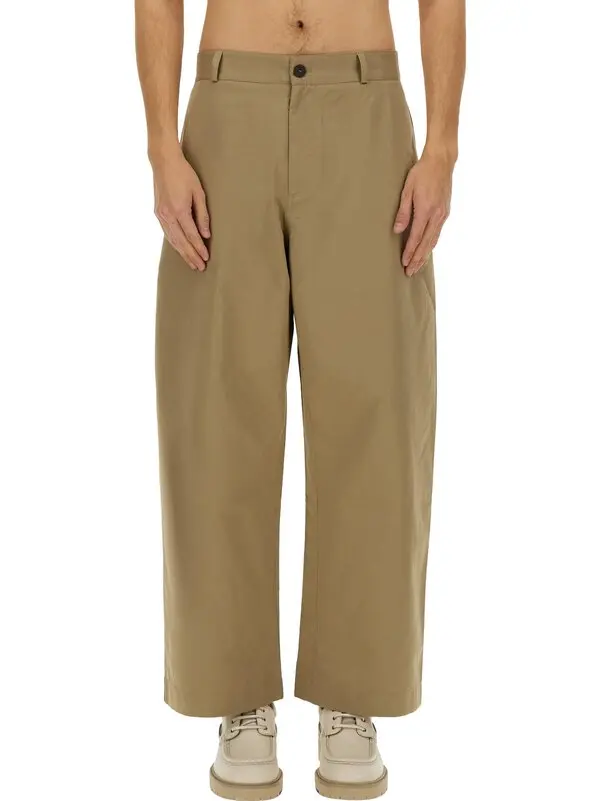 Studio Nicholson Slim Curved Pants - Beige