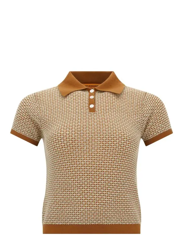 Guest In Residence Knitted Polo - Beige
