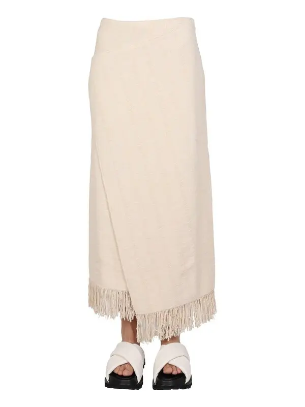 JIL SANDER Wallet Skirt - Powder