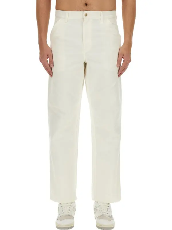 Carhartt Work In Progress Single Knee Pants - White
