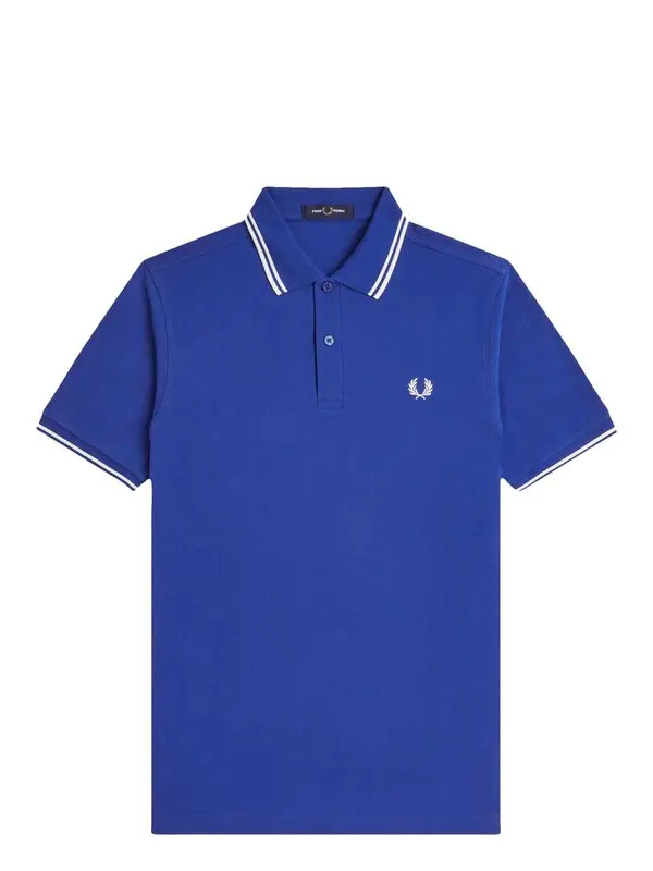 Fred Perry Polo With Logo - Blue