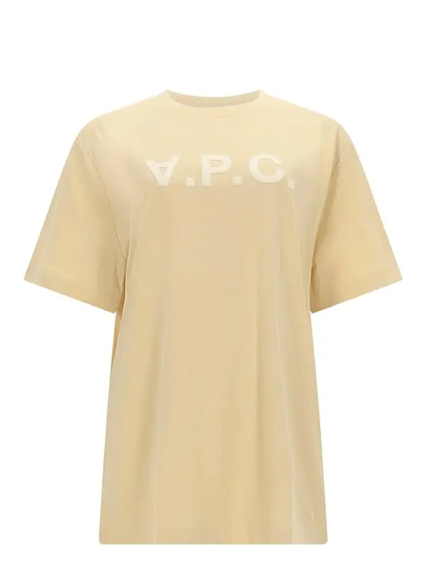 A.p.c. Logo T-shirt - Beige