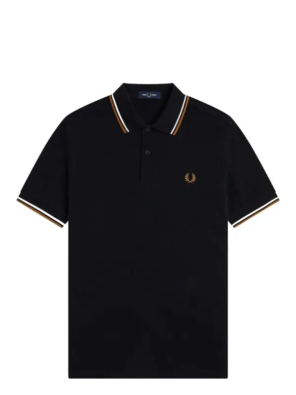 Fred Perry Polo With Logo - Black