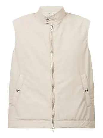 Eleventy Wool-blend Down Gilet - Sand
