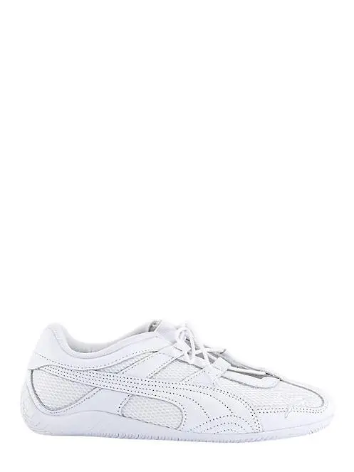 PUMA Leather And Mesh Trainers - Puma White Vapor Gray