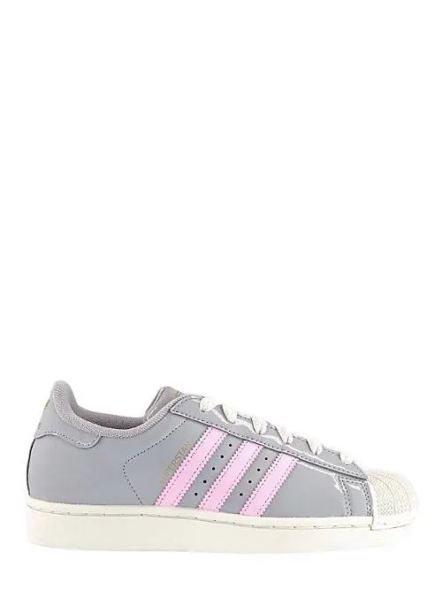 Adidas Superstar Ii Leather Trainers - Grey Clear Pink Offwhite