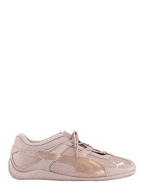 PUMA Leather And Mesh Trainers - Rose Latte Jasmine Flowe