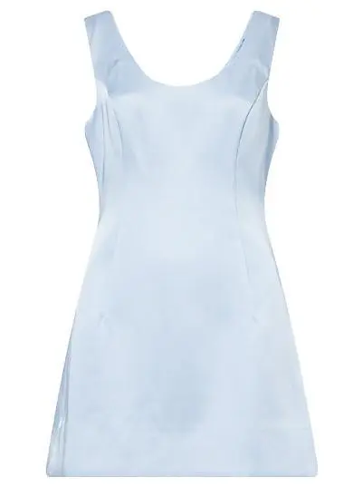 REFORMATION Franceska Scoop-neck Mini Dress - Baby Blue